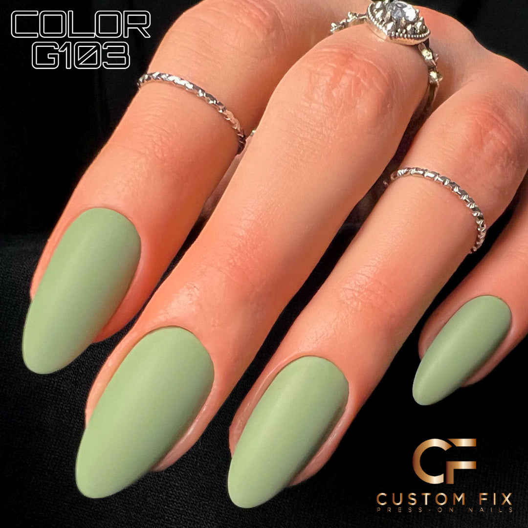 Basic Fix (Green) |Custom Press-On Nails| – Custom Fix Nails