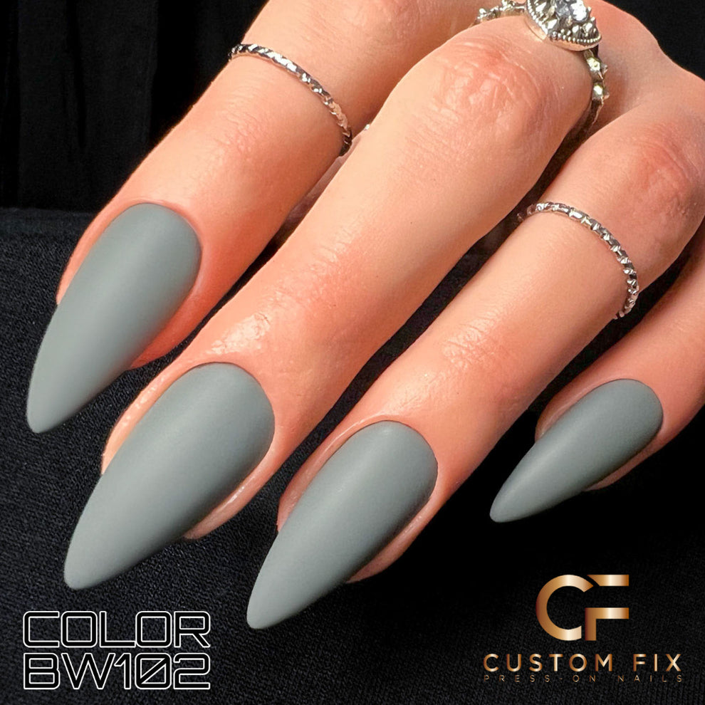 Basic Fix (Black/White) |Custom Press-On Nails| – Custom Fix Nails