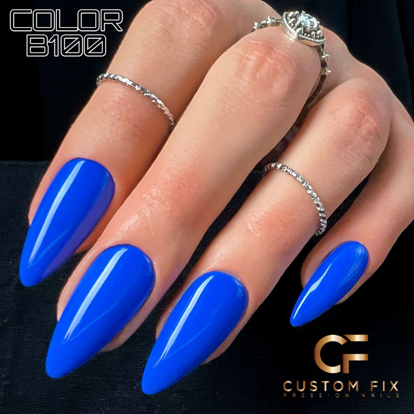 Basic Fix (Blue) |Custom Press-On Nails| – Custom Fix Nails