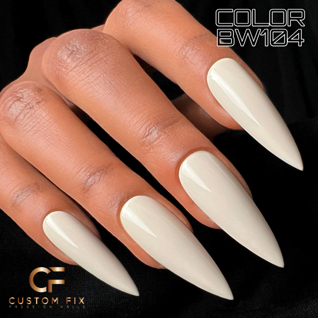 Basic Fix (Black/White) |Custom Press-On Nails| – Custom Fix Nails