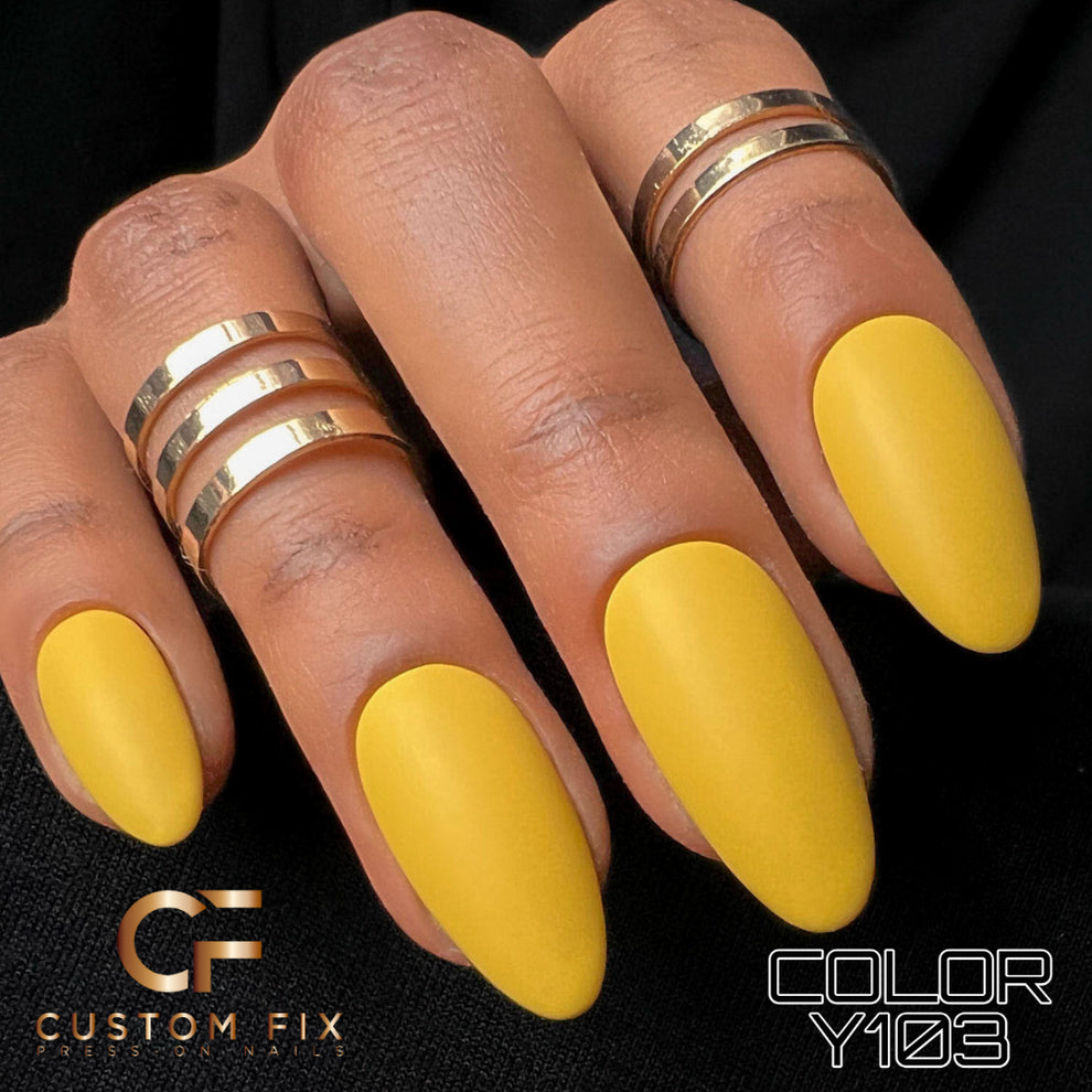Basic Fix (Yellow) |Custom Press-On Nails| – Custom Fix Nails