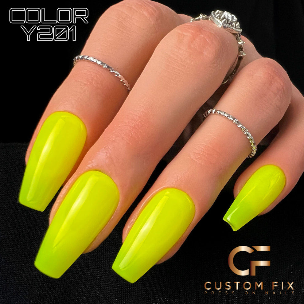 Basic Fix (Yellow) |Custom Press-On Nails| – Custom Fix Nails